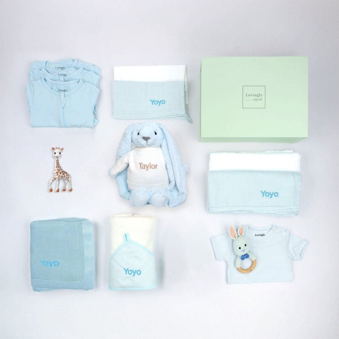 Hospital to Home Gift Set - Blue - LOVINGLY SIGNED Hong Kong – LOVINGLY ...